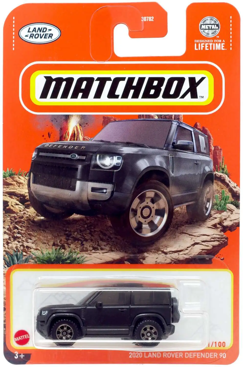 Matchbox 2020 Land Rover Defender 90 Diecast Car Black Mattel - ToyWiz