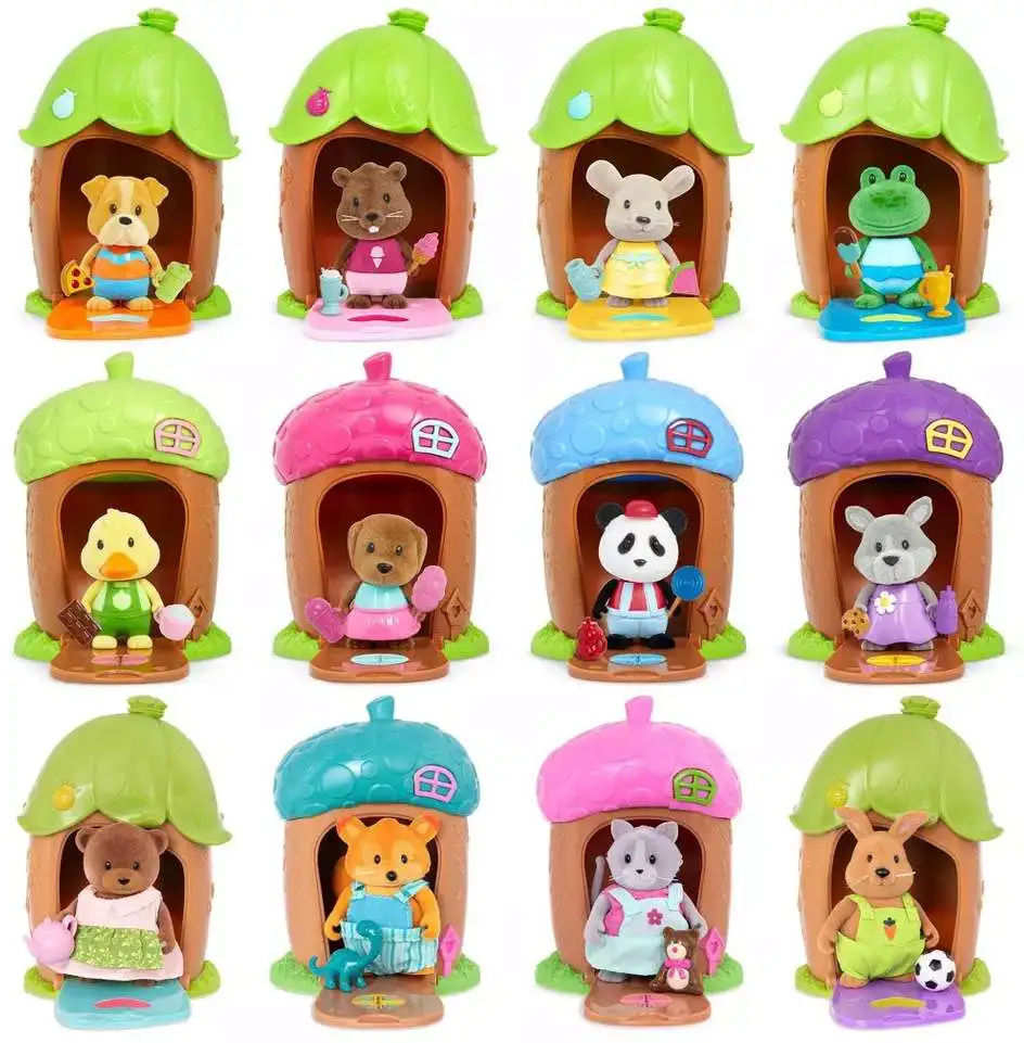 Lil Woodzeez Bobbleez Mini Acorn House Surprise Mystery Pack 1 RANDOM Figure Maison Battat - ToyWiz