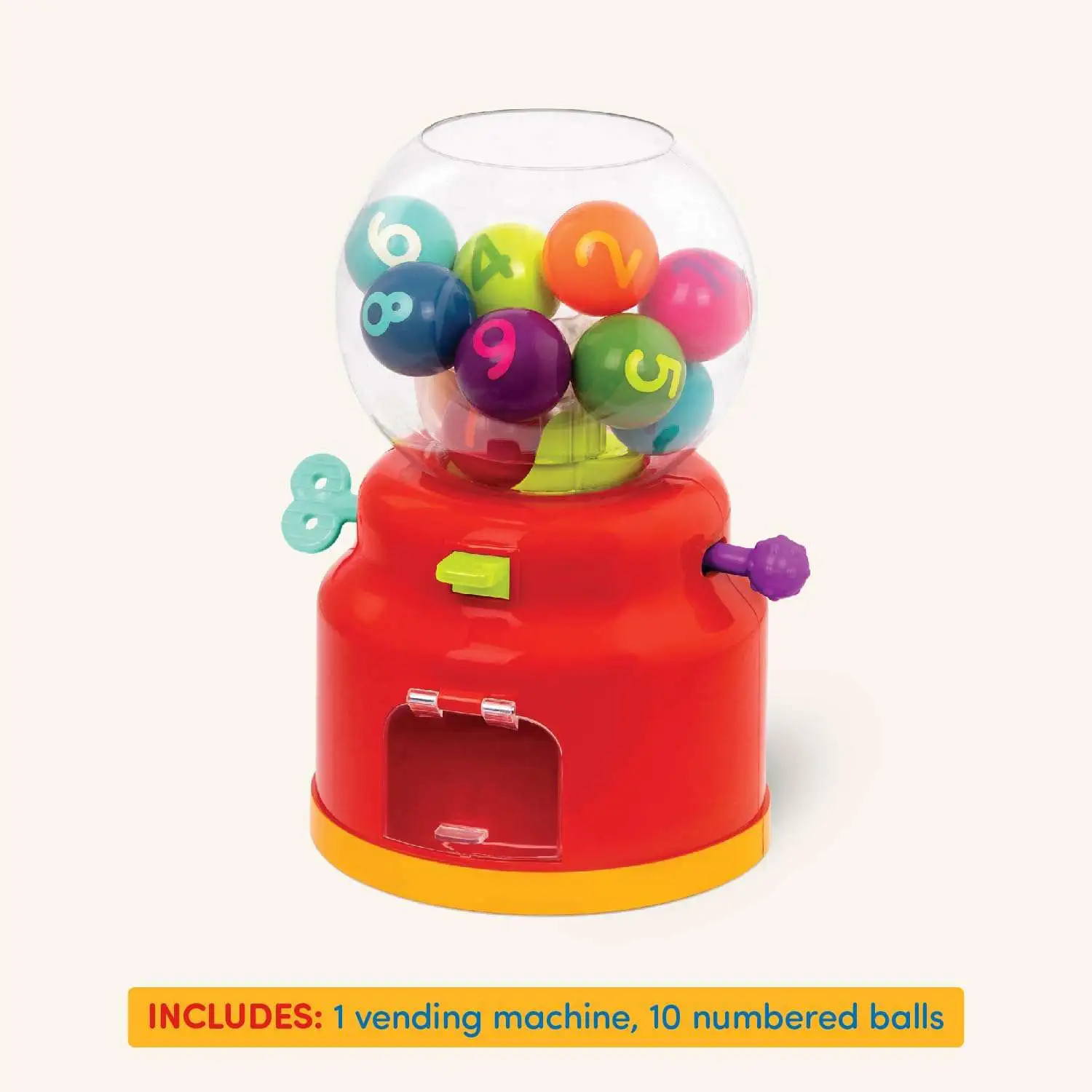 Battat Numbers Colors Gumball Machine Play Set Maison Battat - ToyWiz