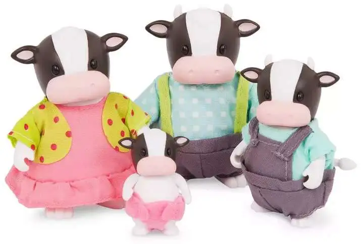 Lil Woodzeez Famileez Farm Collection Moosicalmoo Cow Family Storybook ...
