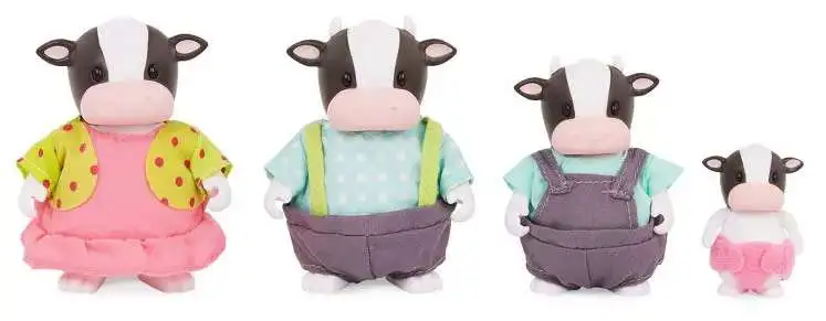 Lil Woodzeez Famileez Farm Collection Moosicalmoo Cow Family Storybook ...