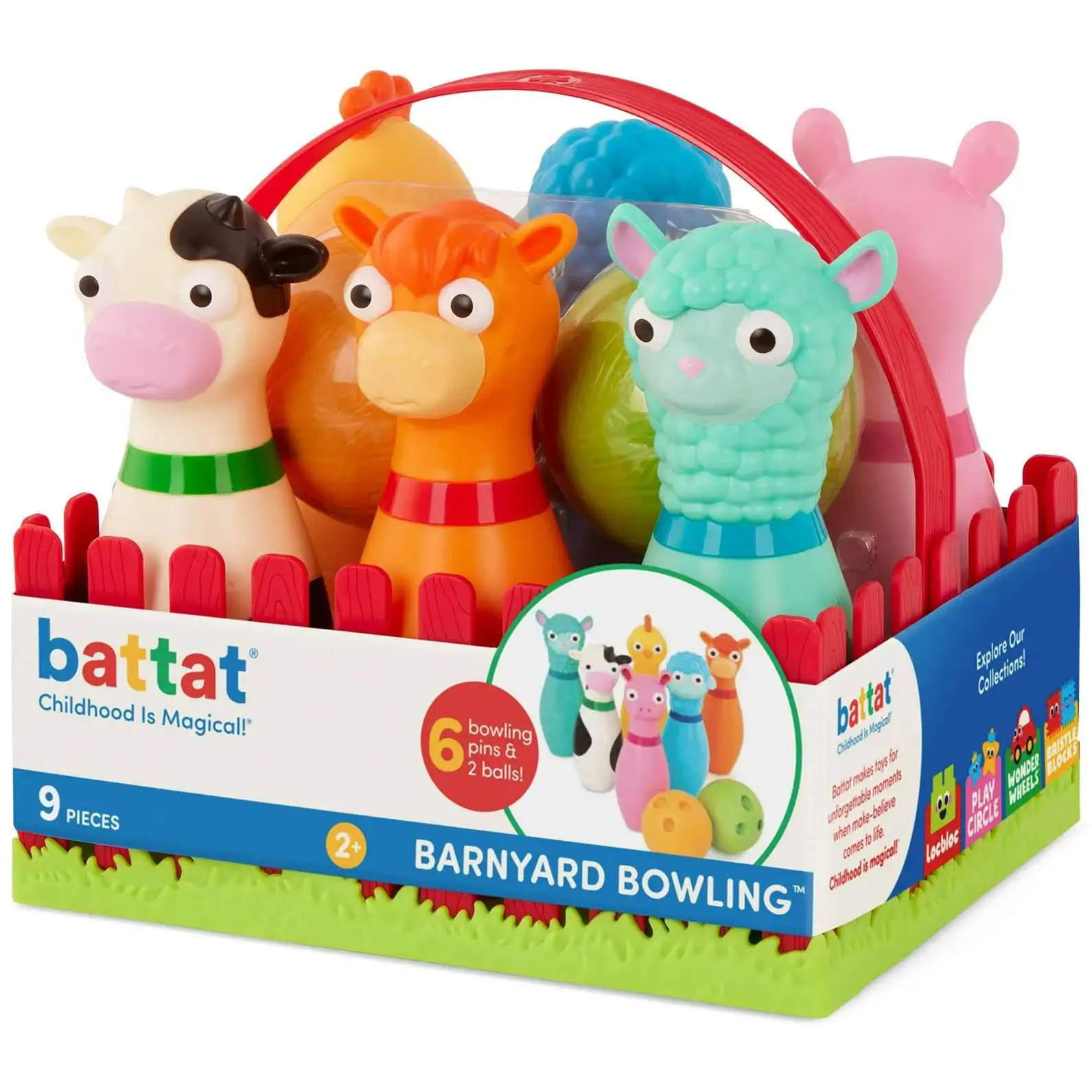 Battat Barnyard Bowling Set Maison Battat - ToyWiz