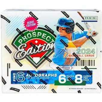 MLB Panini 2024 Prospect Edition Baseball Trading Card HOBBY Box 6 ...