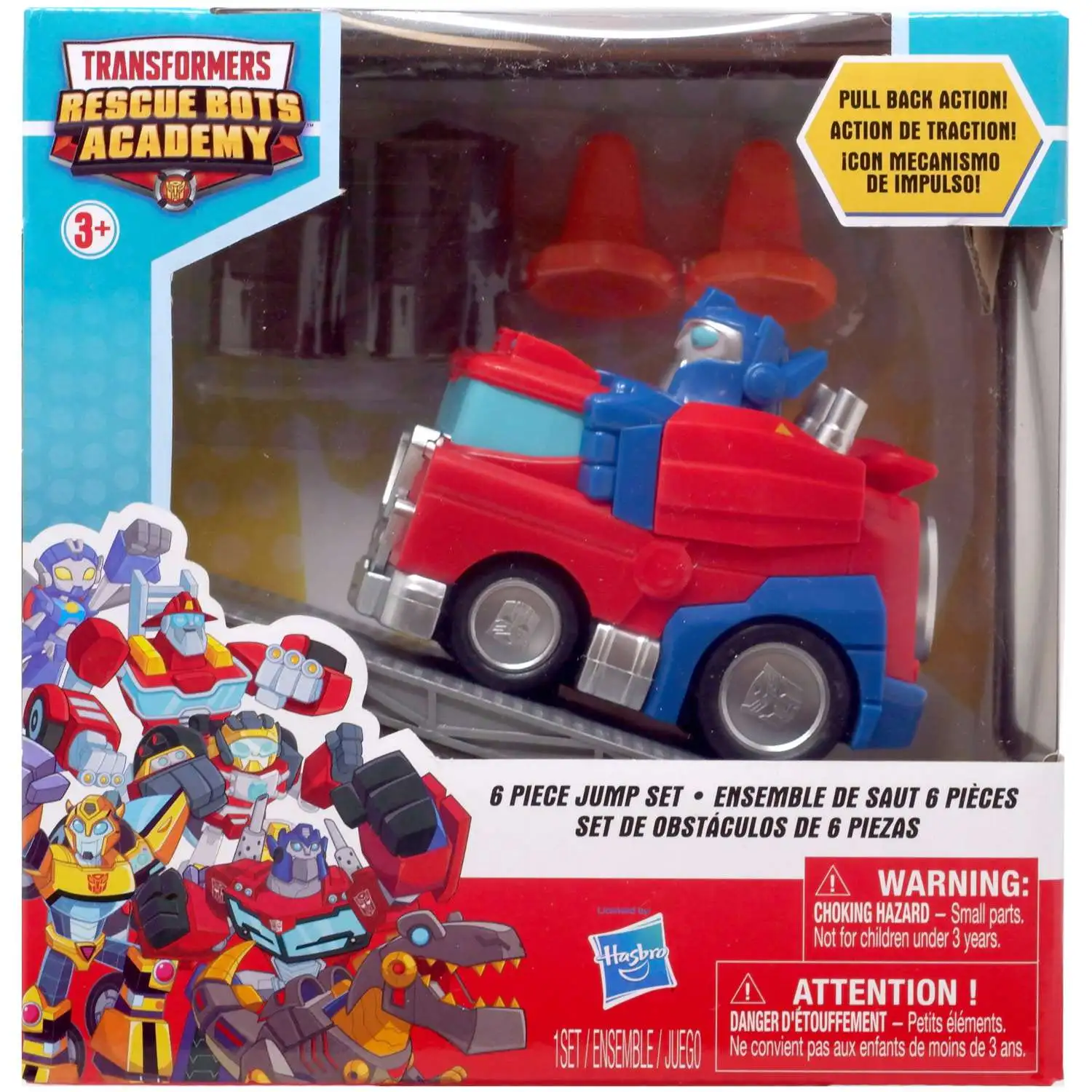 Transformers Rescue Bots Academy Optimus Prime 6 Piece Jump Set JamN ...