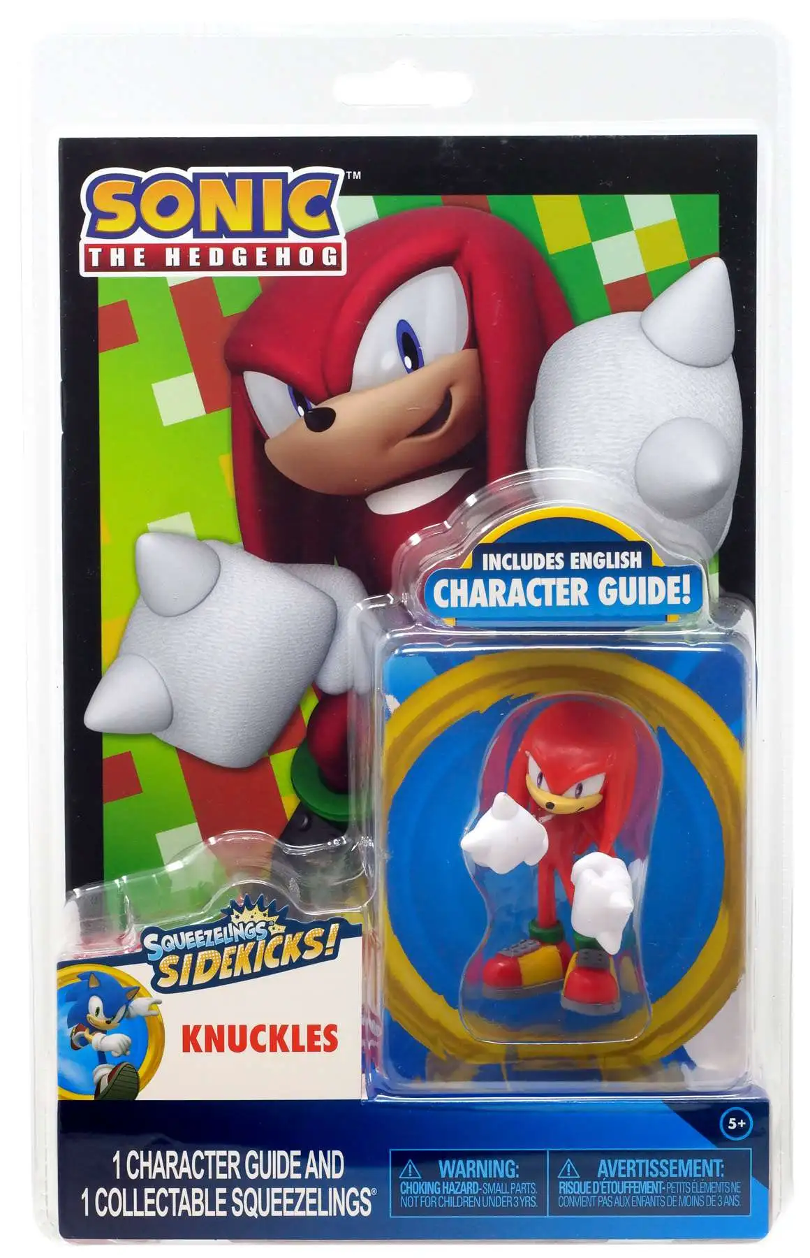 Sonic The Hedgehog Squeezelings Sidekicks Knuckles 2.5 Figure Character ...