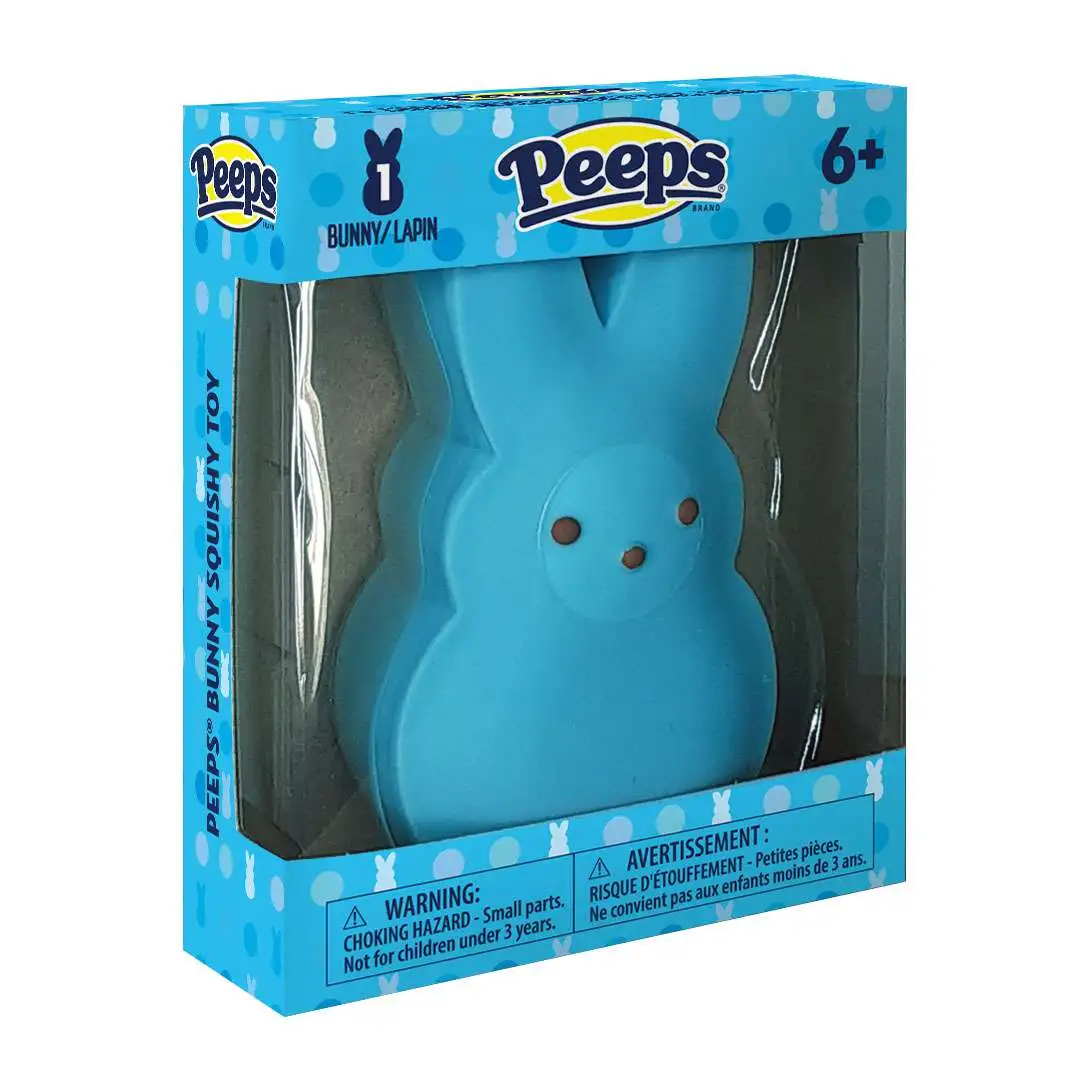 Peeps Bunny Squeeze Toy Blue Incredible Play - ToyWiz