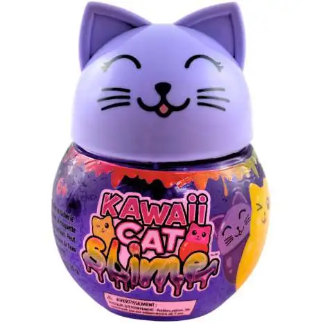 Kawaii Cat Slime PURPLE 5.6Oz Slime Incredible Play - ToyWiz
