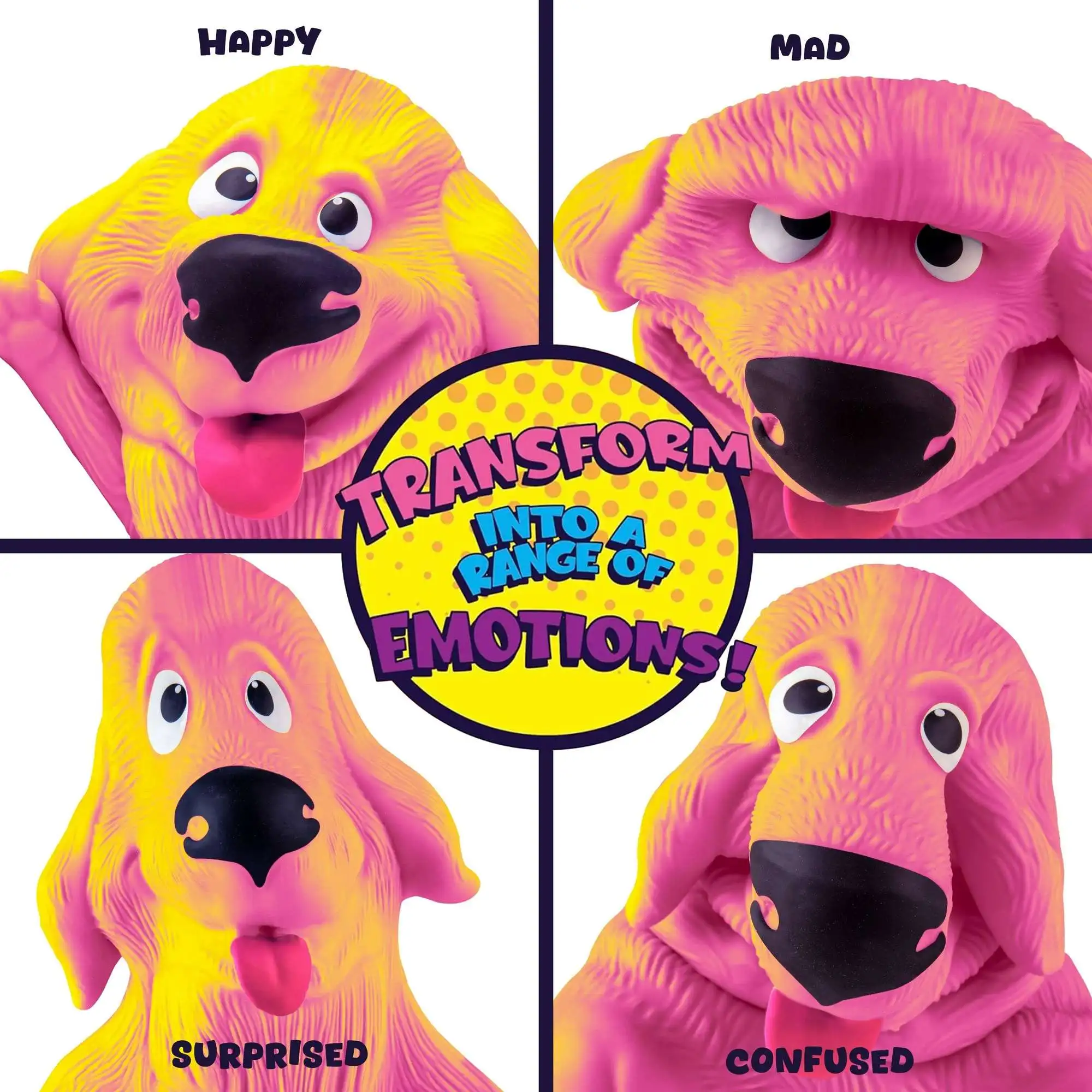 Funkee Animalz Retriever Blue Purple 4.5 Stretchy Figure ORB Toys - ToyWiz