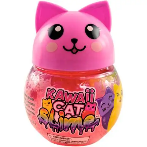 Kawaii Cat Slime PINK 5.6Oz Slime Incredible Play - ToyWiz