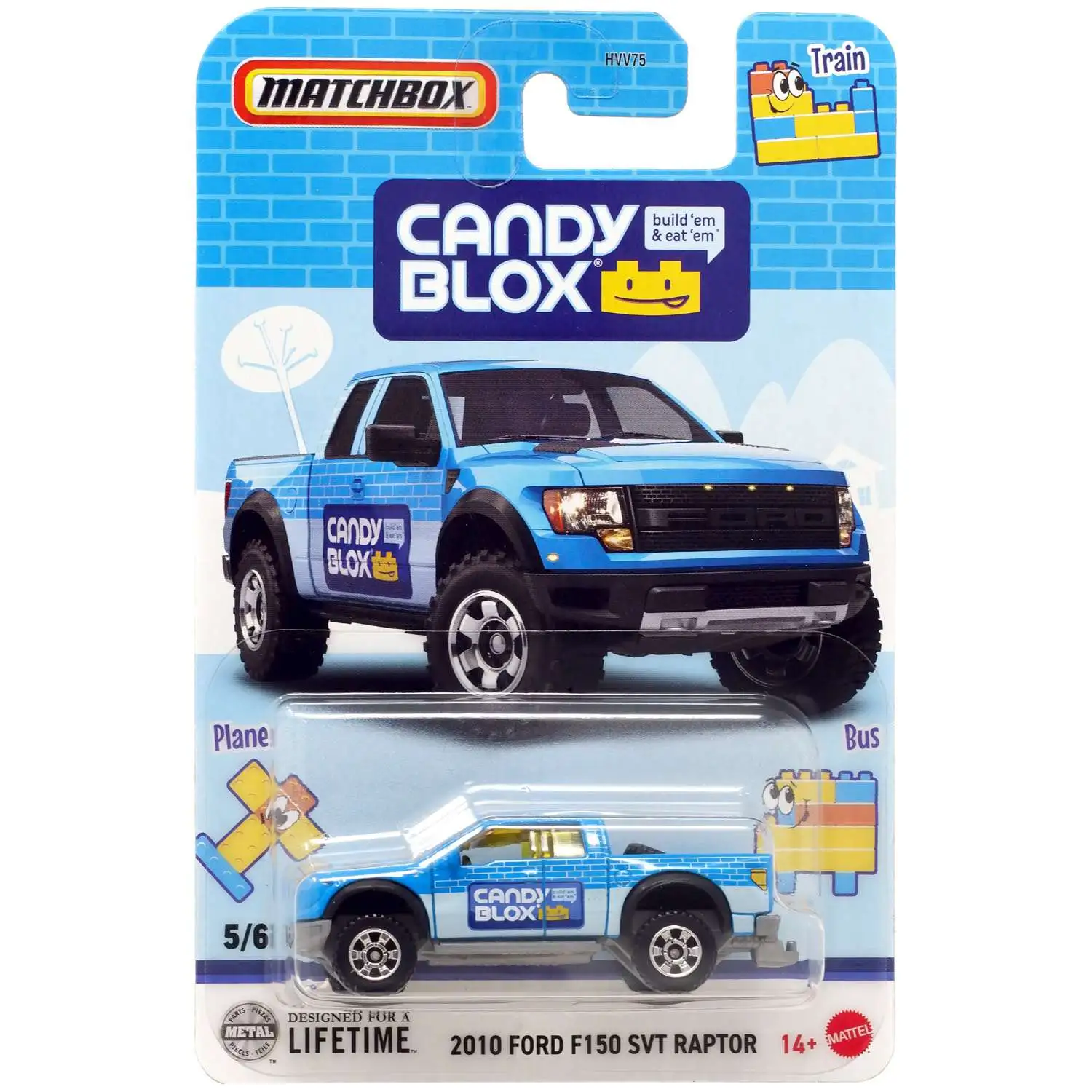Matchbox Candy 2010 Ford F150 SVT Raptor Diecast Car 56 Candy Blox Mattel - ToyWiz