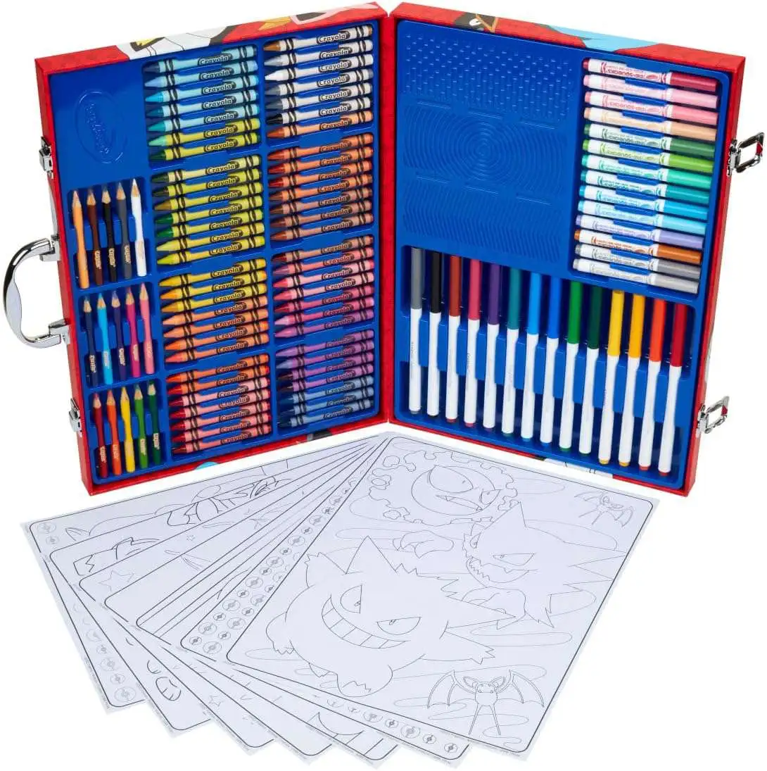 Crayola Pokemon Crayola Imagination Art Set 115 Pieces, Includes Carry ...