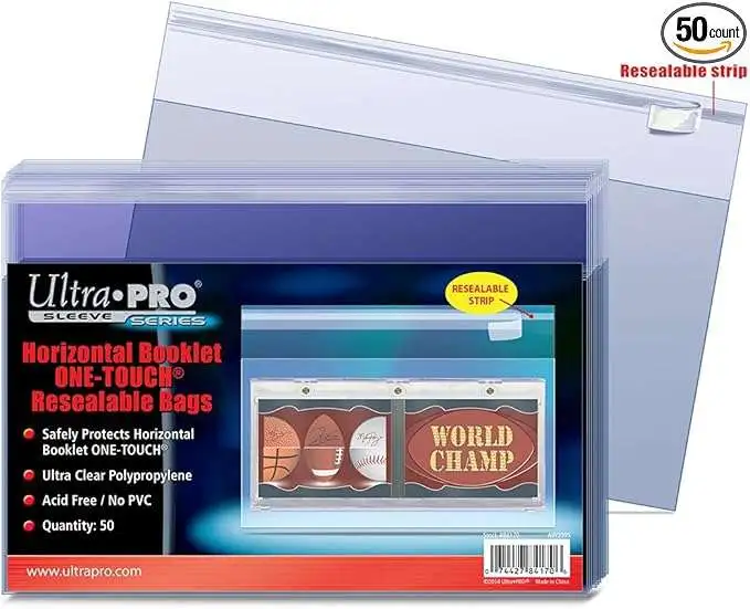 Ultra Pro Horizontal booklet one-touch resealable bag Card Supplies ...