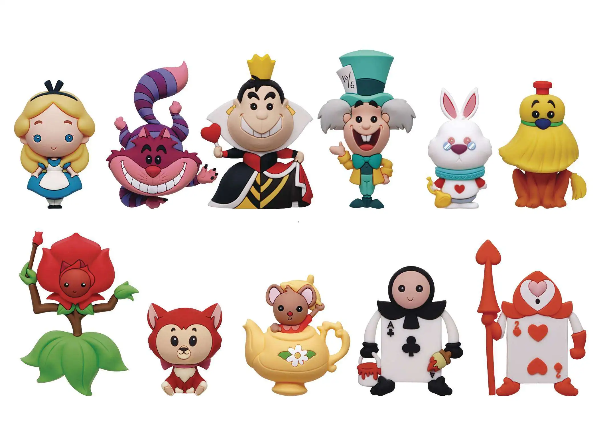 Disney 3D Figural Keyring Alice in Wonderland Series 2 Mystery Box 24 ...