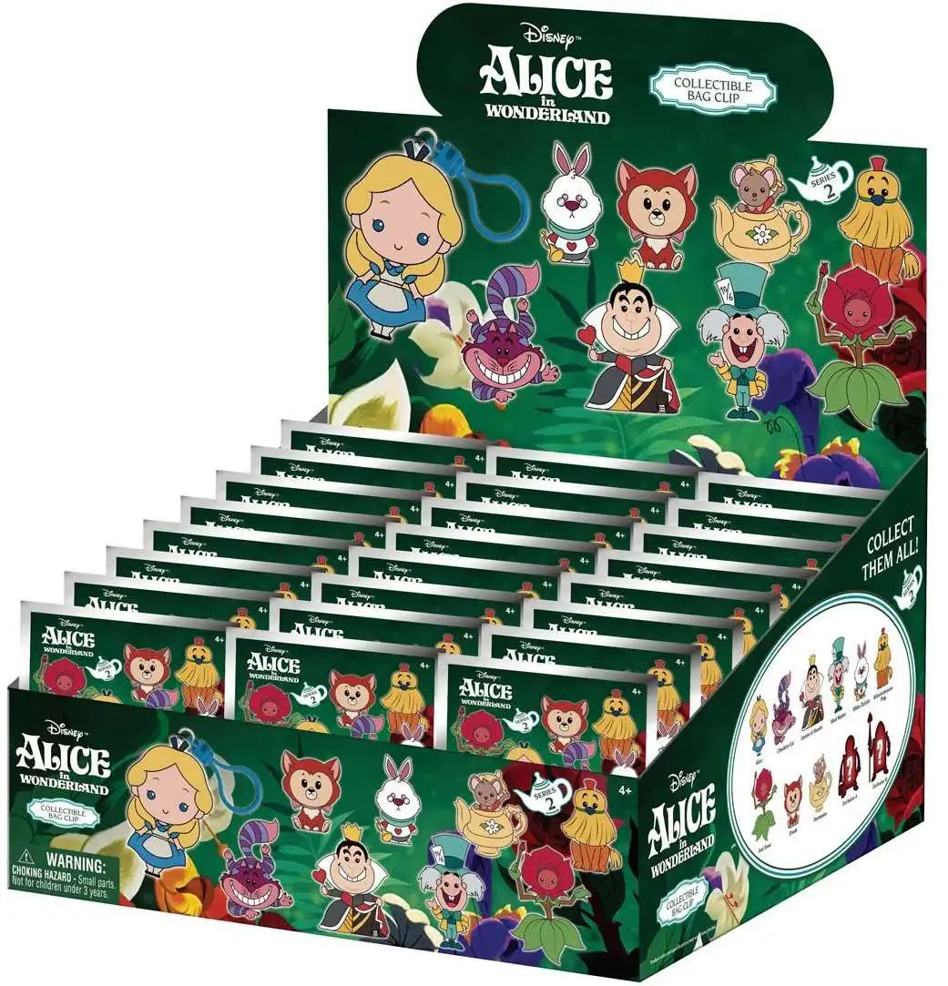 Disney 3D Figural Keyring Alice in Wonderland Series 2 Mystery Box 24 ...