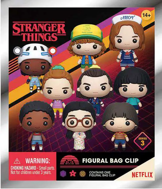 Stranger Things 3D Figural Foam Bag Clip Stranger Things Series 3 ...
