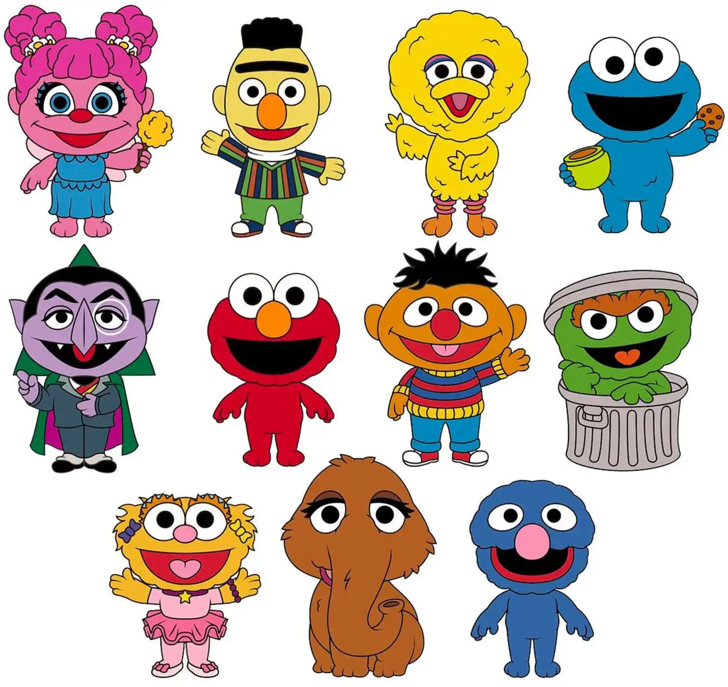 Sesame Street 3D Figural Bag Clip Sesame Street Series 1 Mystery Pack 1 ...