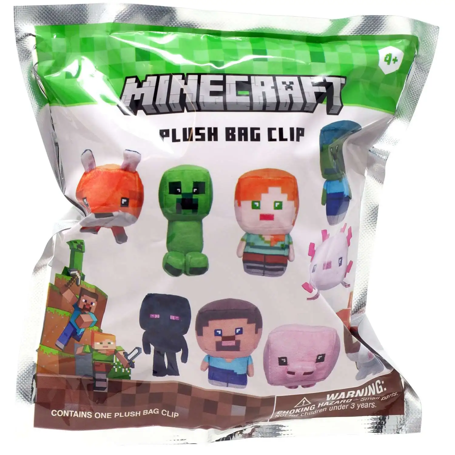 Minecraft Plush Bag Clip Minecraft Plush Series 1 Mystery Box 24 Packs ...