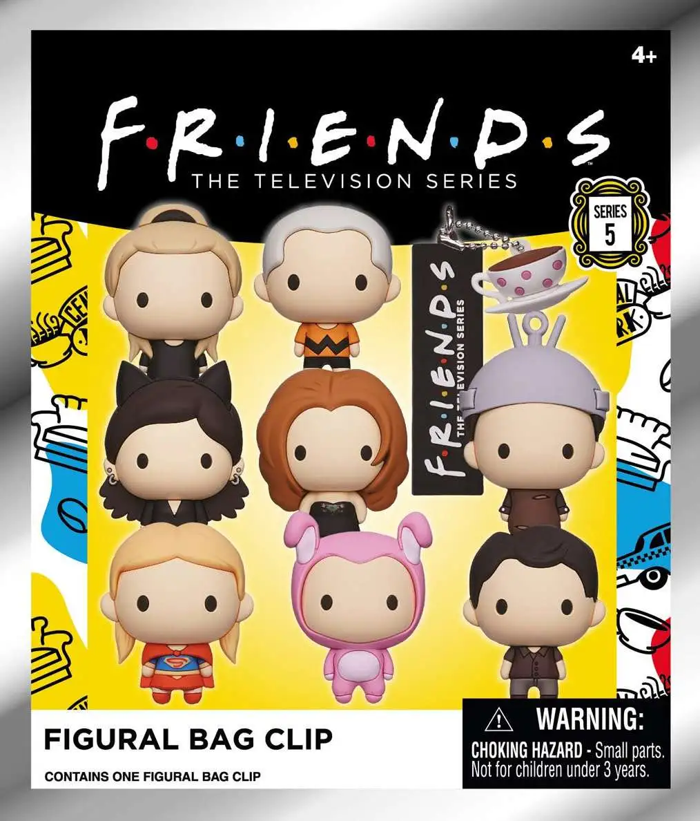 Warner Bros. 3D Figural Foam Bag Clip Friends Series 5 Mystery Box 24 ...