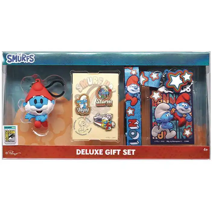 The Smurfs The Smurfs Exclusive Deluxe Gift Set Enamel Pins, Bag Clip ...