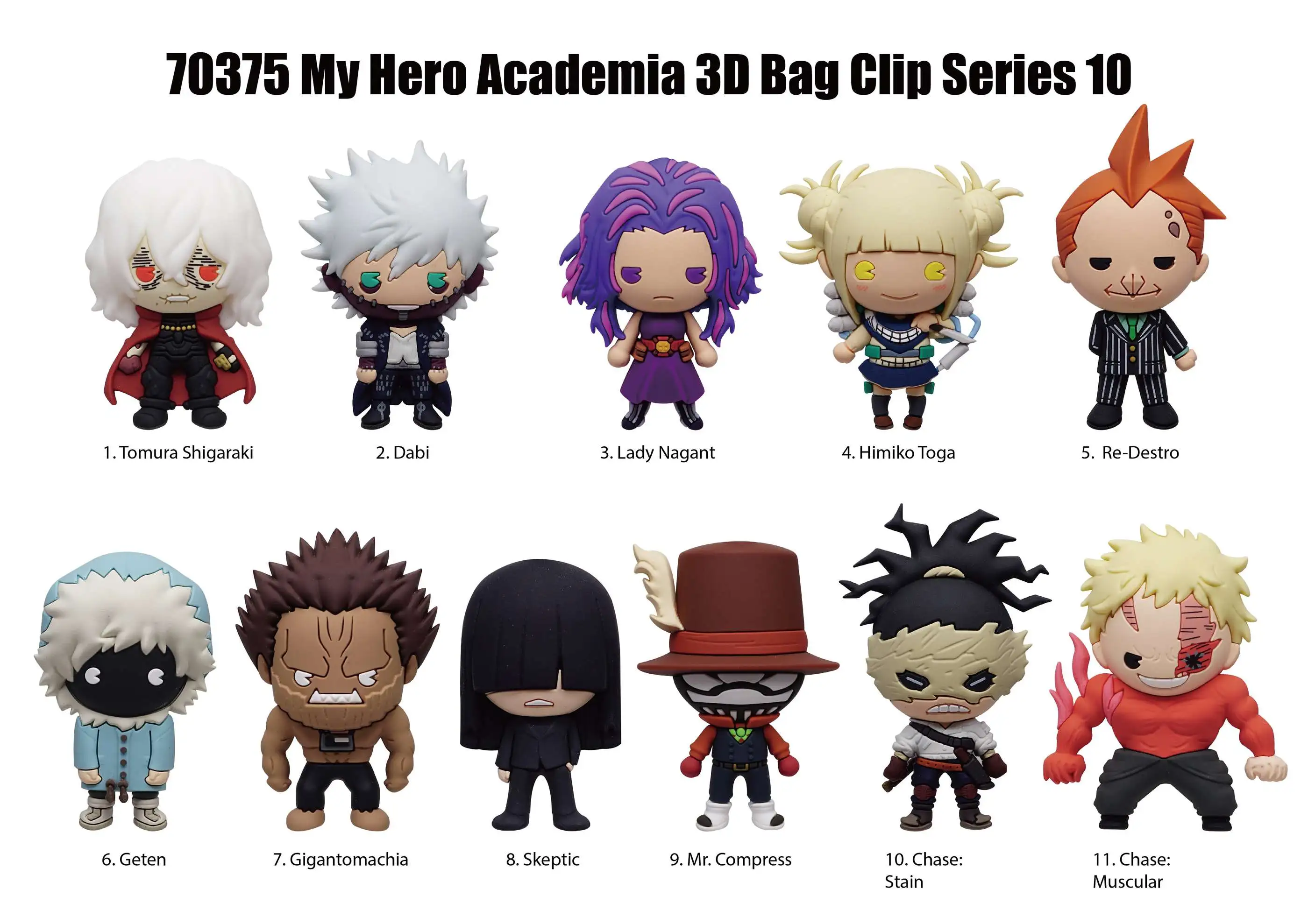 My Hero Academia 3D Figural Keyring My Hero Academia Series 10 Mystery ...