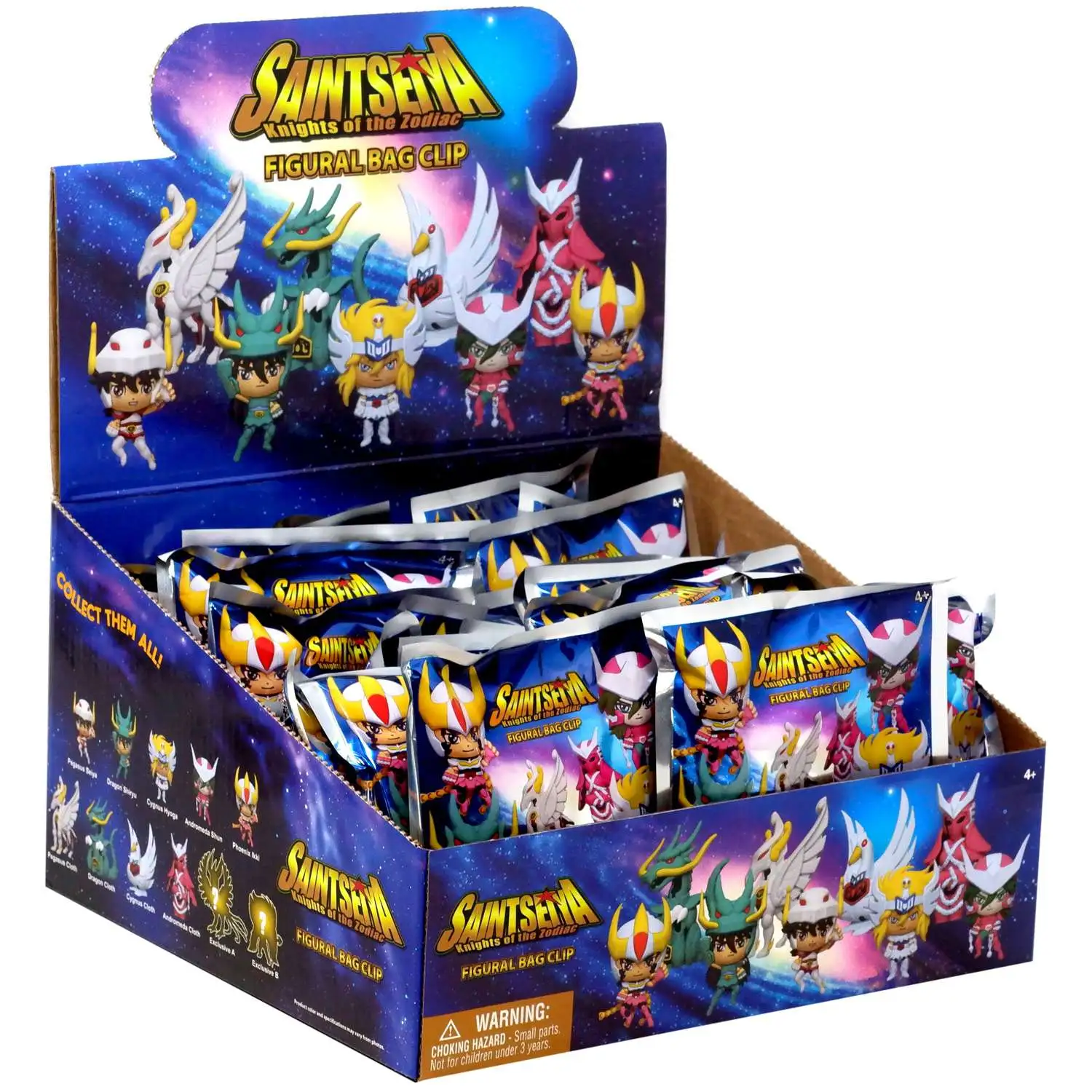 Saint Seya 3D Figural Bag Clip Saint Seya Series 1 Mystery Box 24 Packs ...