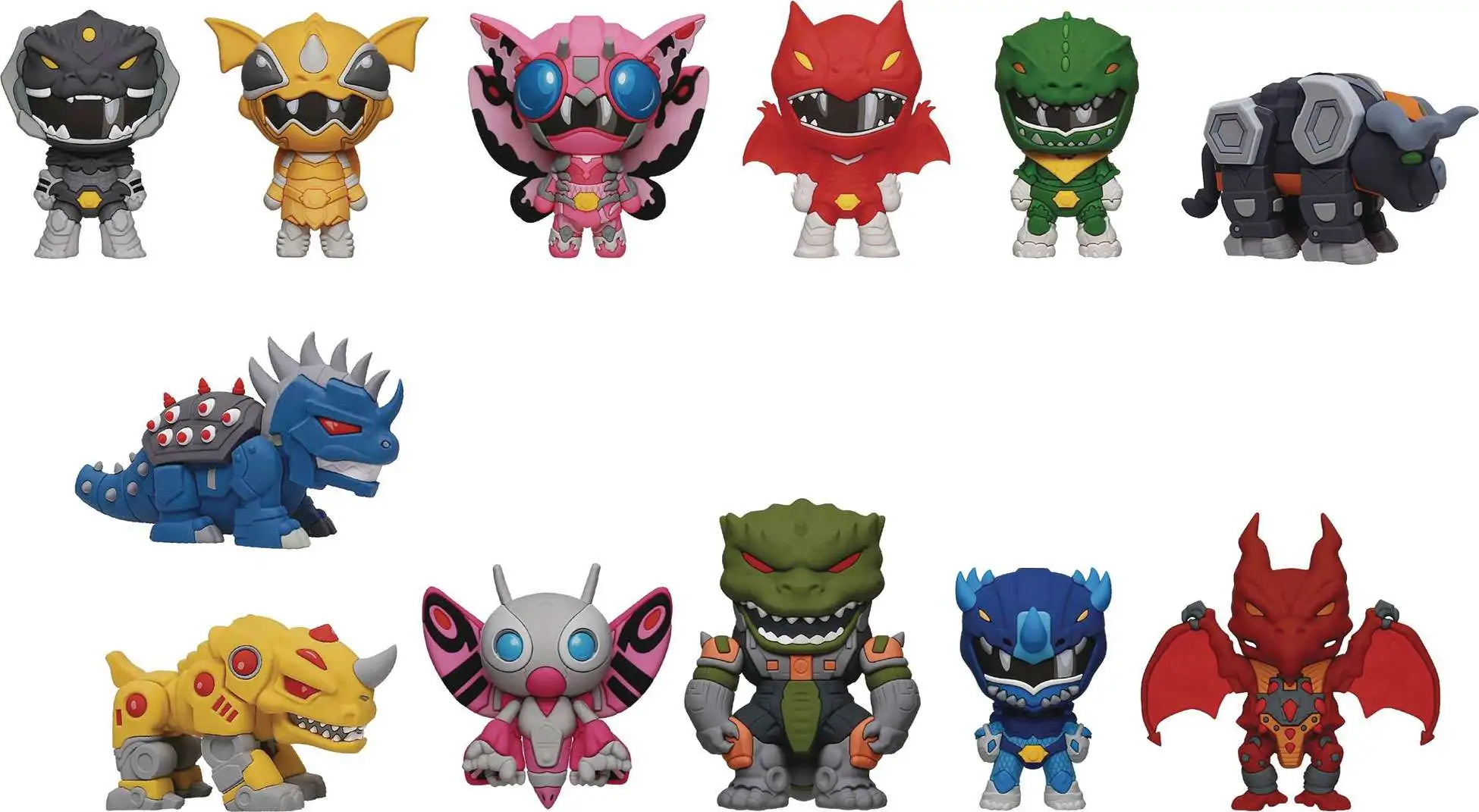 Godzilla x Power Rangers 3D Figural Foam Bag Clip Godzilla x Power ...