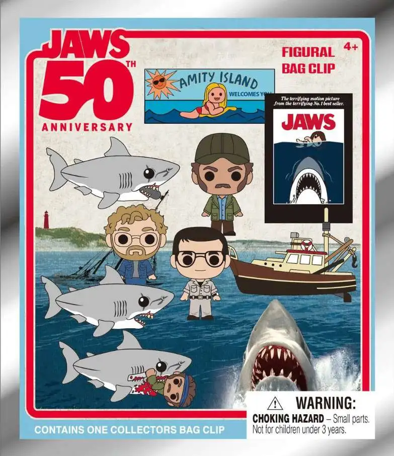 Jaws 3D Figural Foam Bag Clip Jaws Series 1 Mystery Box 24 Packs ...
