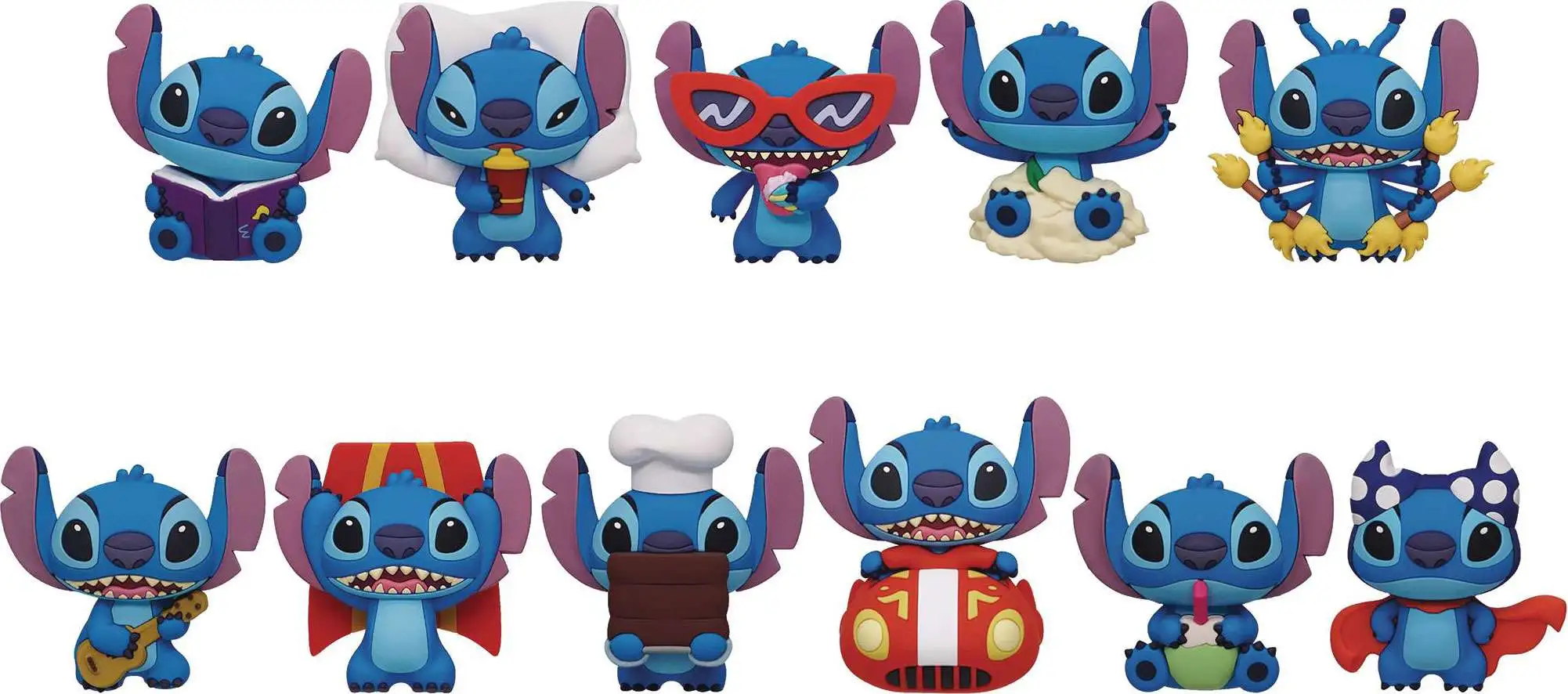 Disney 3D Figural Keyring Lilo Stitch Series 7 2 Mystery Box 24 Packs ...