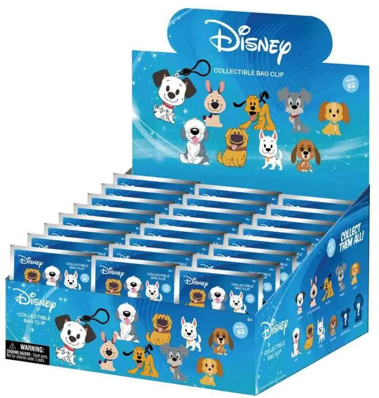 Disney 3D Figural Keyring Disney Dogs Series 1 2 Mystery Box 24 Packs ...