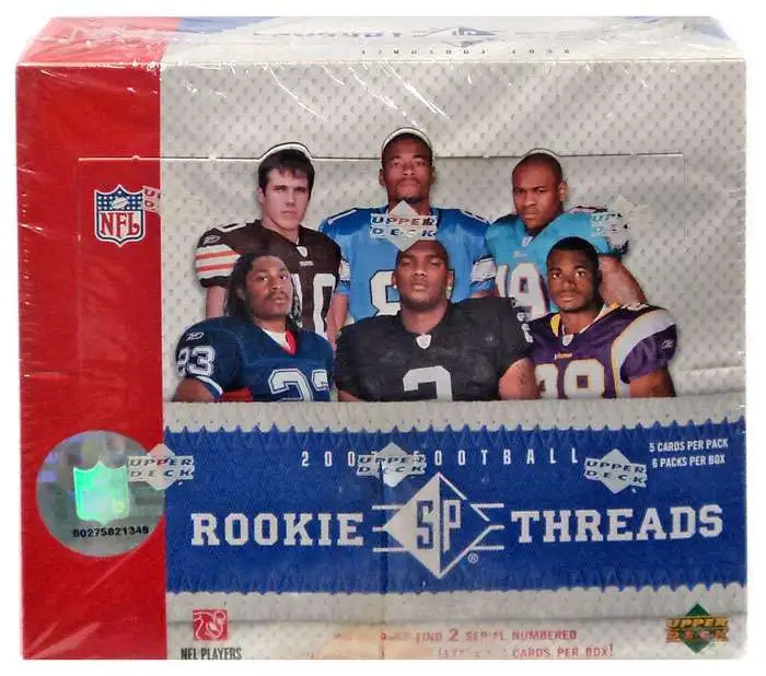 NFL Upper Deck 2007 Rookie Threads Trading Card Hobby Box - ToyWiz