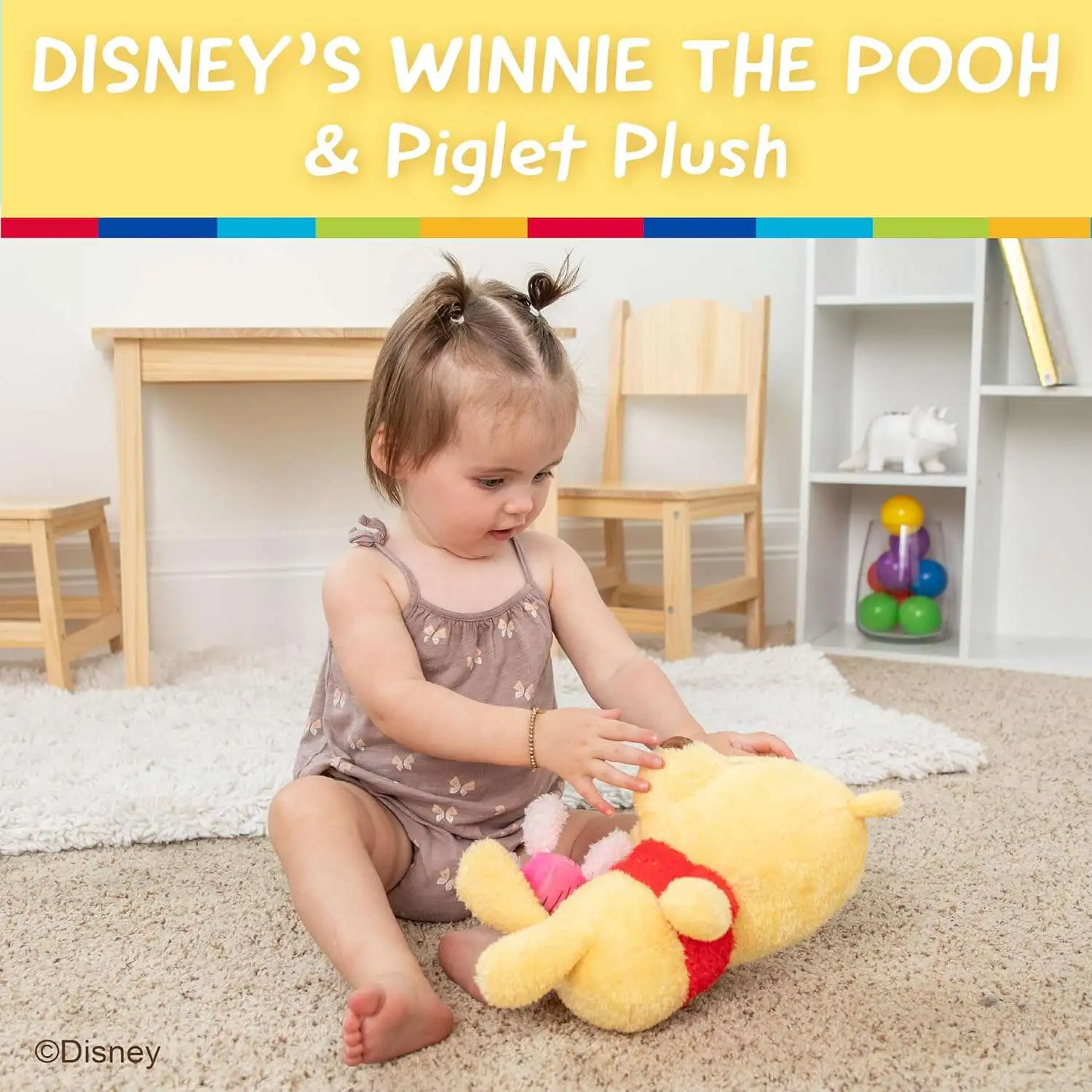 Disney Baby Cuteeze Winnie The Pooh Piglet Plush 2-Pack Kids Preferred ...