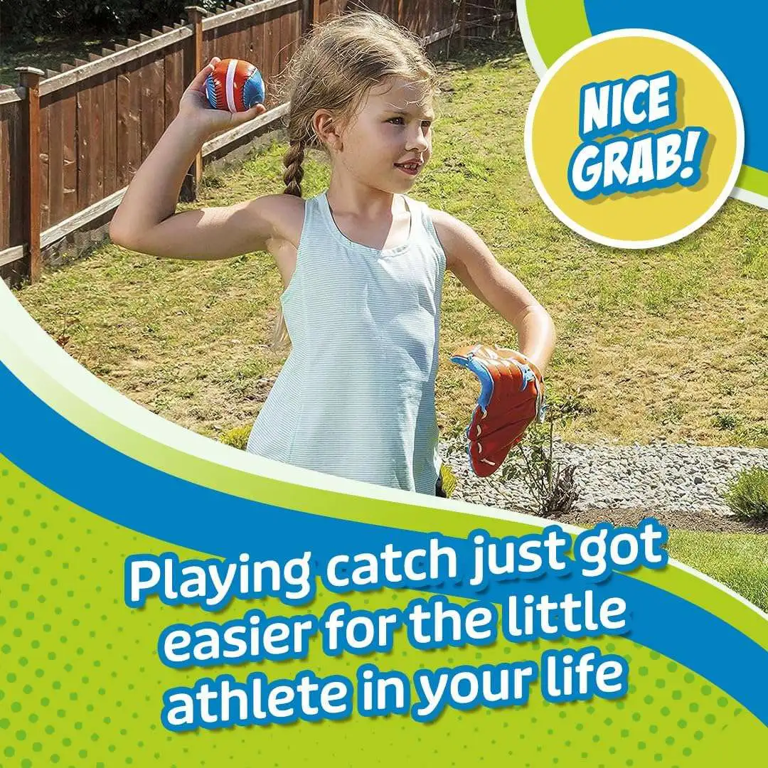 Get Outside Go Play Easy Catch Ball Glove Set Toysmith - ToyWiz