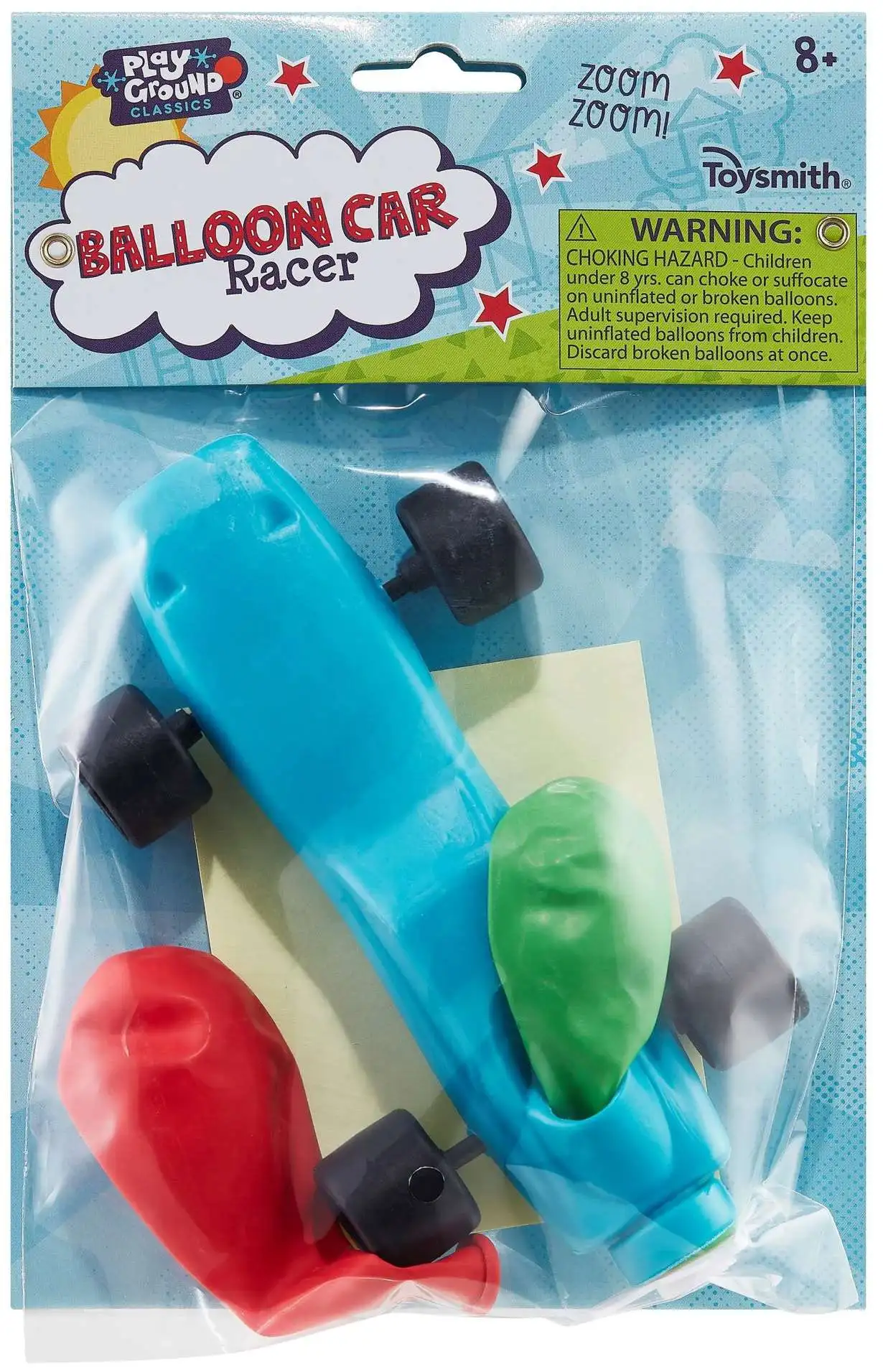 Playground Classics Balloon Car Racer RANDOM Color Toysmith - ToyWiz