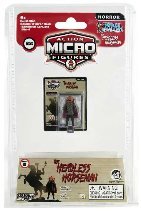 Worlds Smallest Mego Action Micro Figures The Headless Horesman 1.25 ...