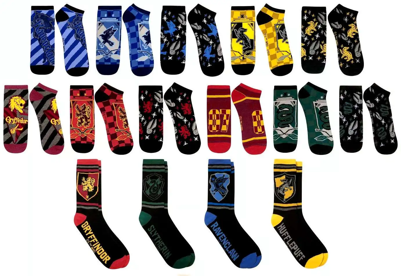 15 Days of Socks Harry Potter Mens Quidditch 15-Pack Mens Shoe Size 6 ...