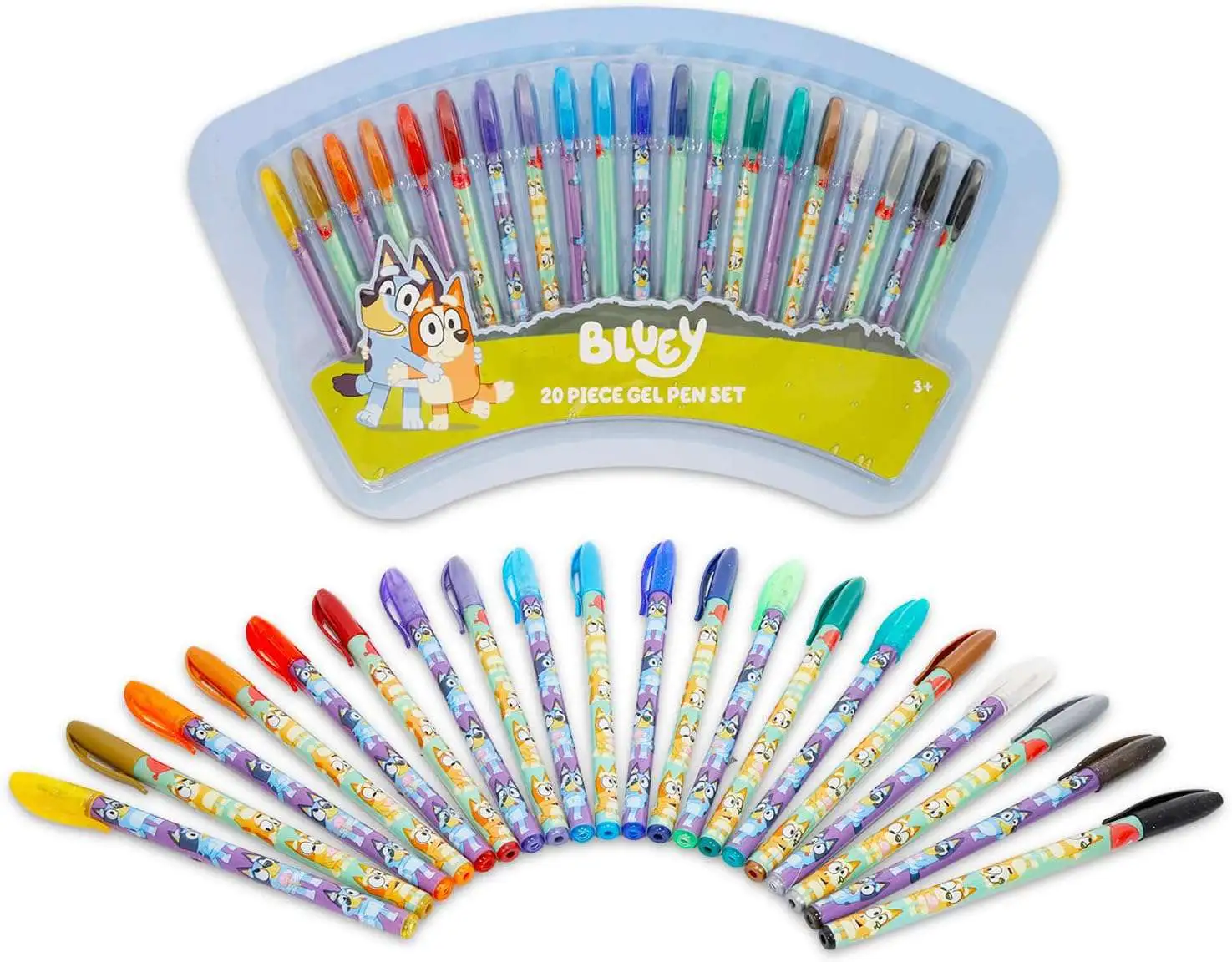 Bluey Bluey 20 Piece Gel Pen Set Innovative Designs - ToyWiz