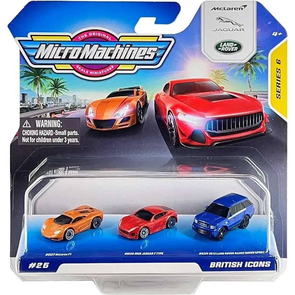 Micro Machines Series 6 British Icons Vehicle 3-Pack McLaren F1, 2020 ...