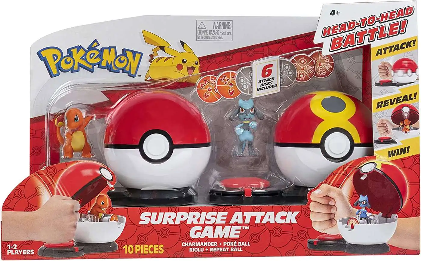 Pokemon Surprise Attack Game Charmander Poke Ball Riolu Repeat Ball ...