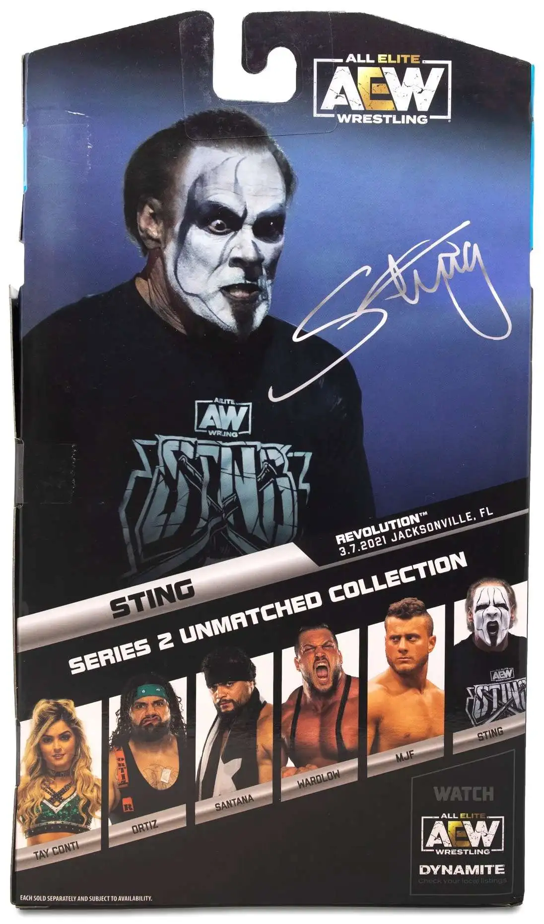 AEW All Elite Wrestling Luminaries Collection Series 2 Sting Action Figure 16B Version 2 ...