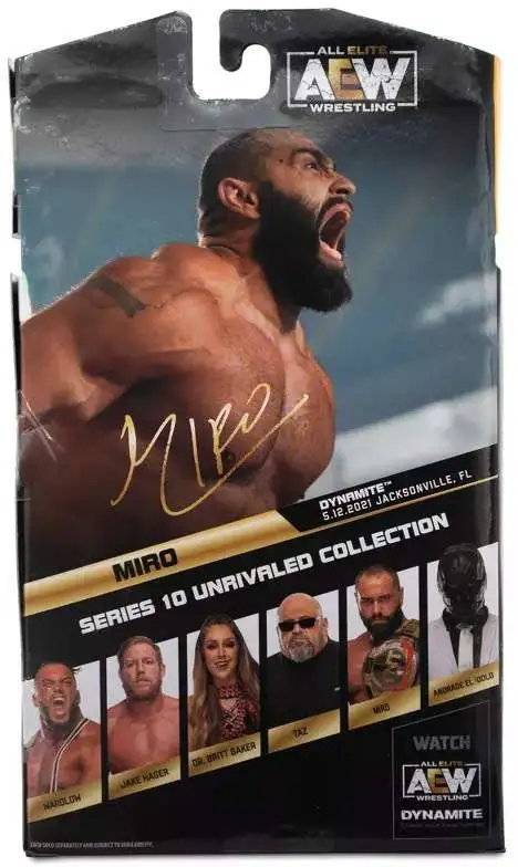 AEW All Elite Wrestling Unrivaled Collection Series 10 Miro Action ...