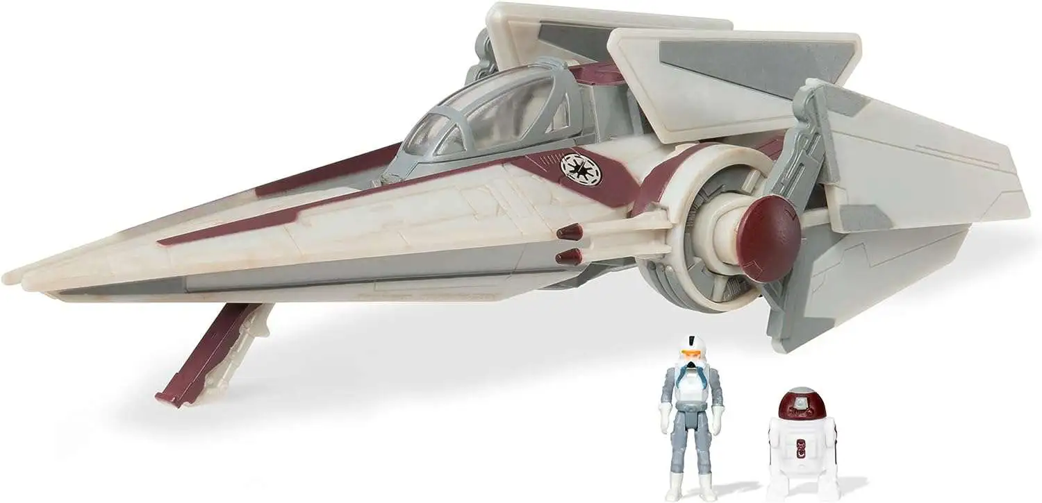 Star Wars Micro Galaxy Squadron V-Wing Starfighter Vehicle Jazwares ...