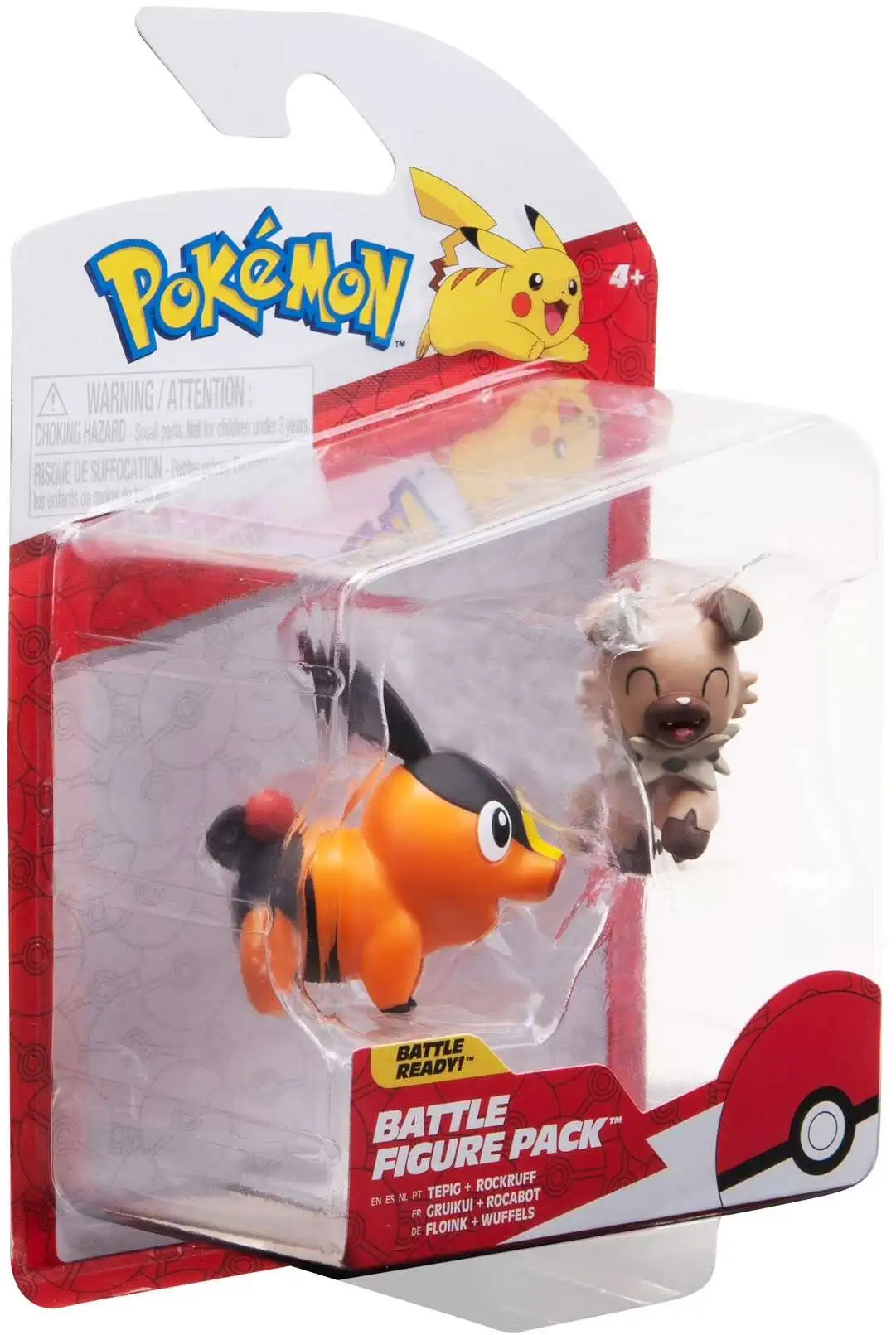 Pokemon Battle Figure Tepig Rockruff 2 Mini Figure 2-Pack Jazwares - ToyWiz