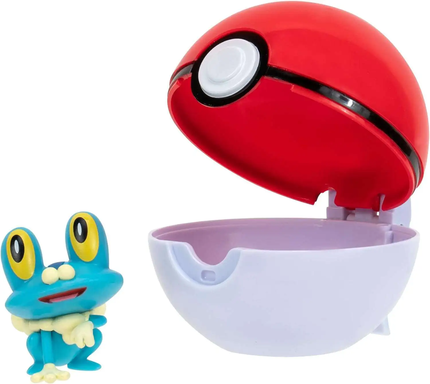 Pokemon Clip N Go Froakie Poke Ball Figure Set Jazwares - ToyWiz