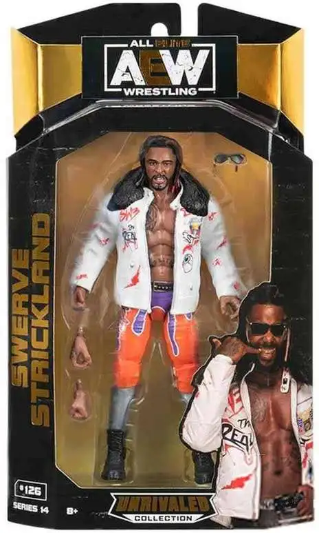 AEW All Elite Wrestling Unrivaled Collection Series 14 Swerve Strickland Action Figure Jazwares ...