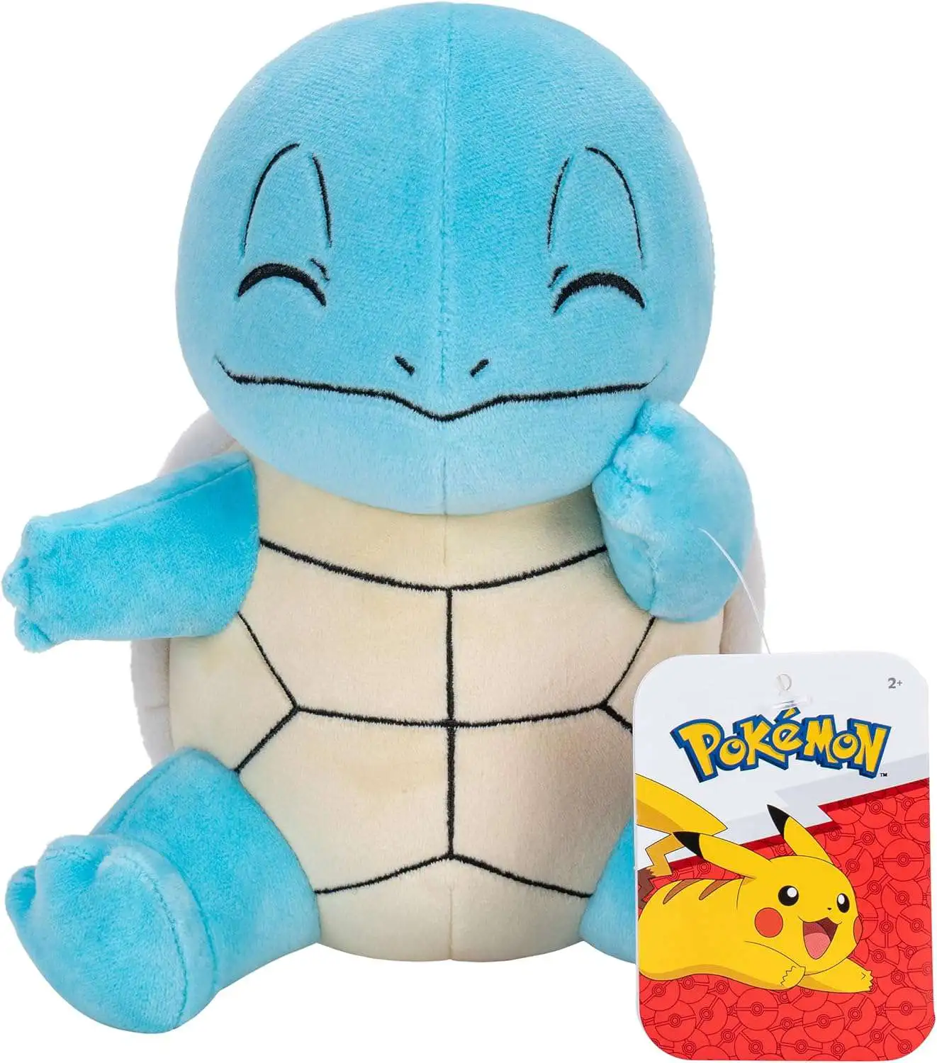 Pokemon Kanto Region First Partner Squirtle 8 Plush Jazwares - ToyWiz