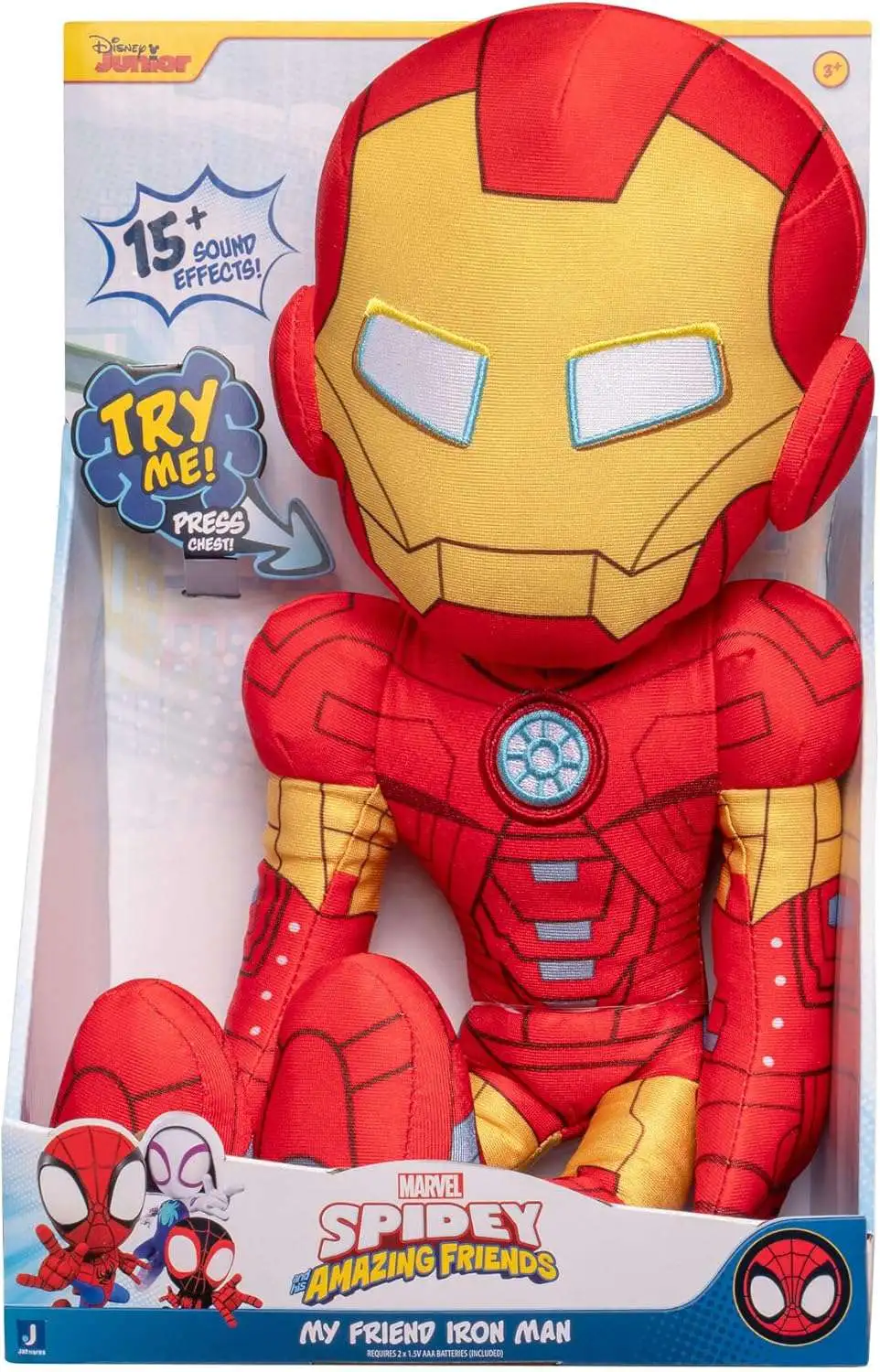 Marvel Spidey His Amazing Friends My Friend Iron Man 16 Plush with Sounds Hasbro - ToyWiz