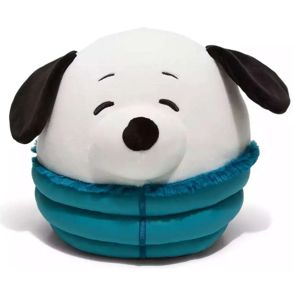Squishmallows Peanuts 2024 Holiday Snoopy 6.5 Plush Puffer Coat Kellytoys - ToyWiz
