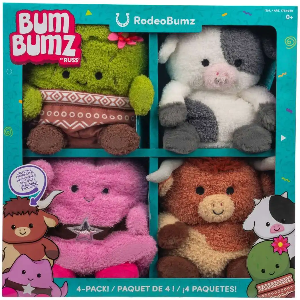 BumBumz RodeoBumz Conrad Cow, Colleen Cactus, Heather Cowgirl Lexie ...