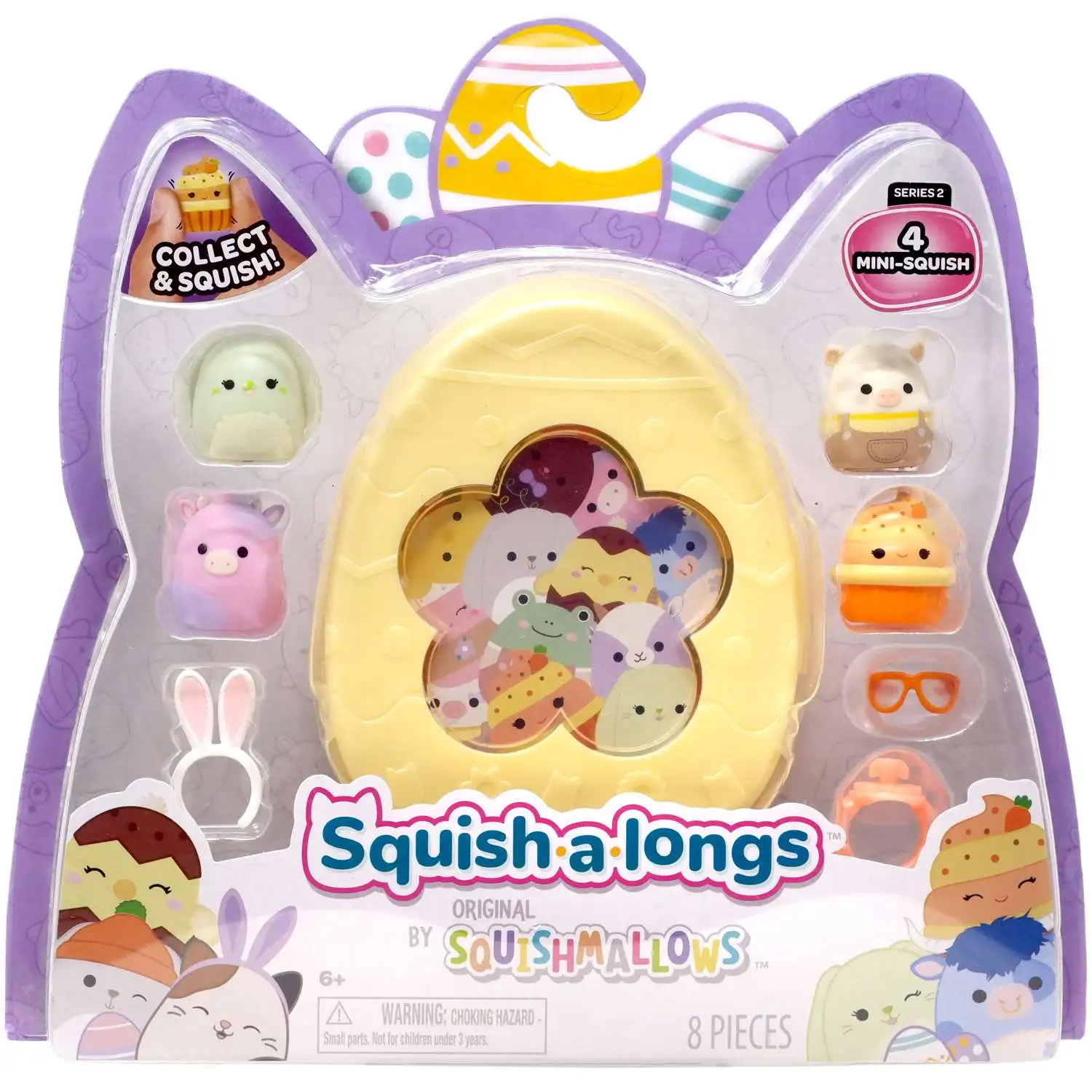 Squishmallows Squish-a-Longs Series 2 Hara, Patty, Rosie Keisha 1 Mini ...