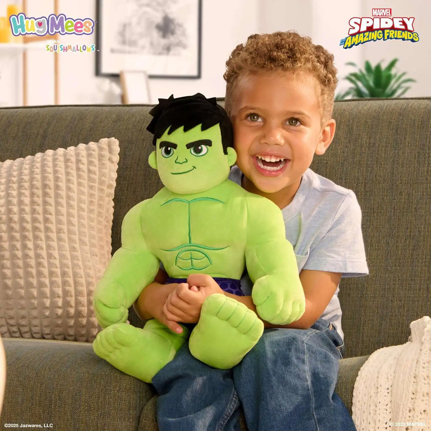 Marvel Spidey His Amazing Friends My Friend Hulk 16 Plush with Sound ...